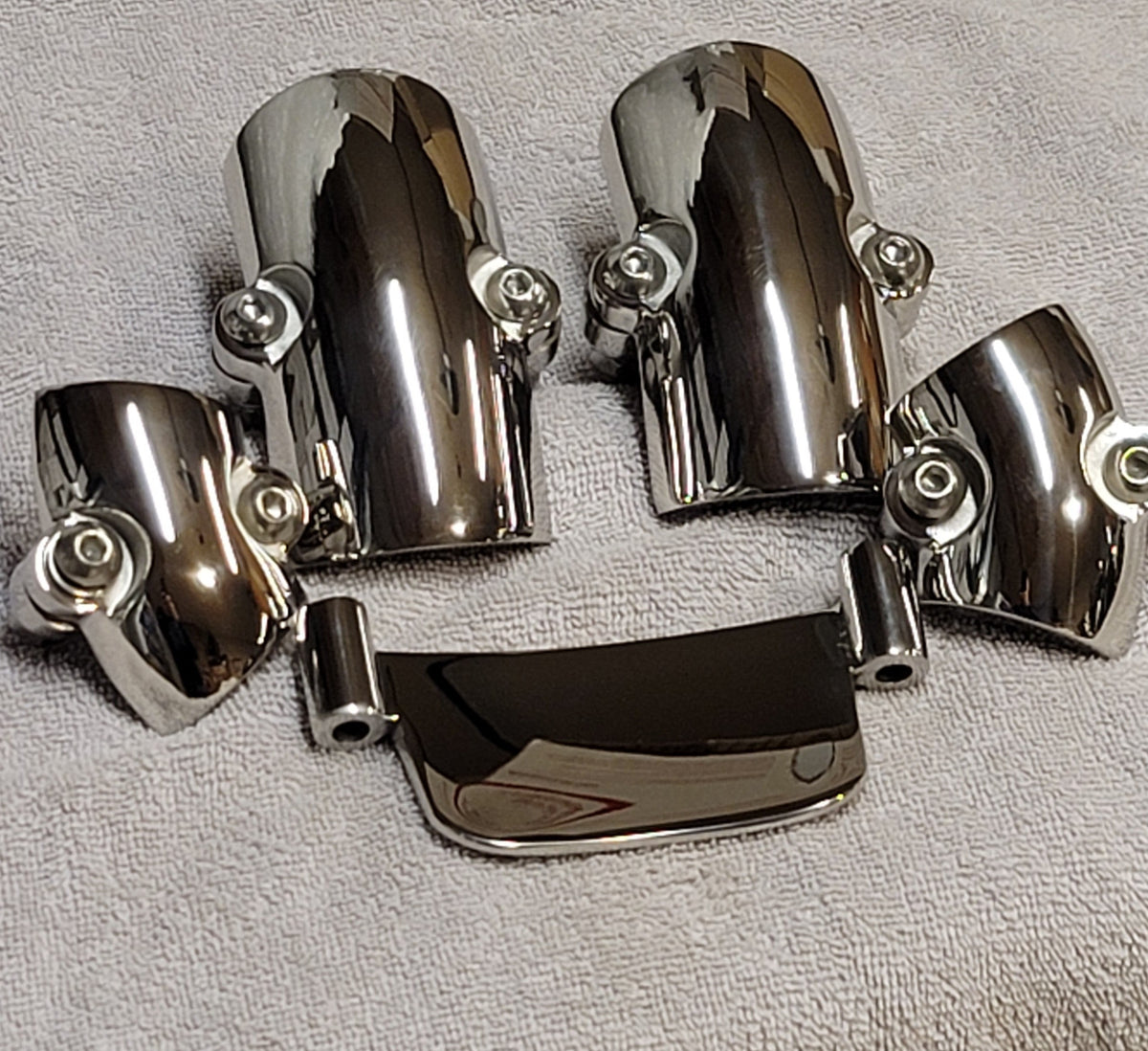 Motorcycle Drop Guards For Harley Davidson - Polished Stainless Steel ...